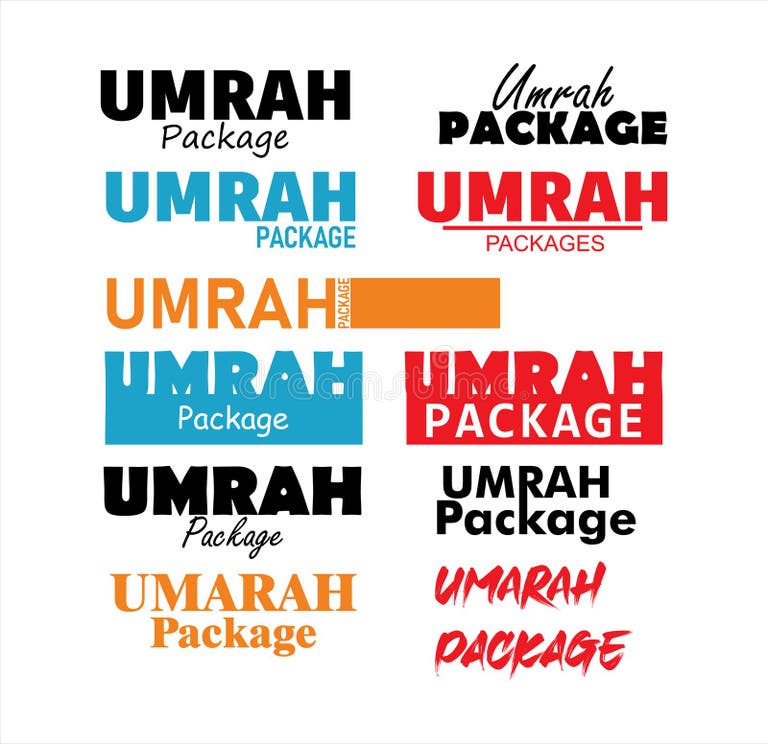 Print, Umra Package, Set of Umrah Mubarak Arabic Calligraphy Means ...