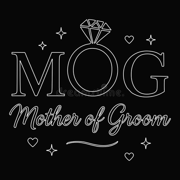 MOG Mother of Groom Diamond Wedding Ring Elegant Sparkling Quote ...