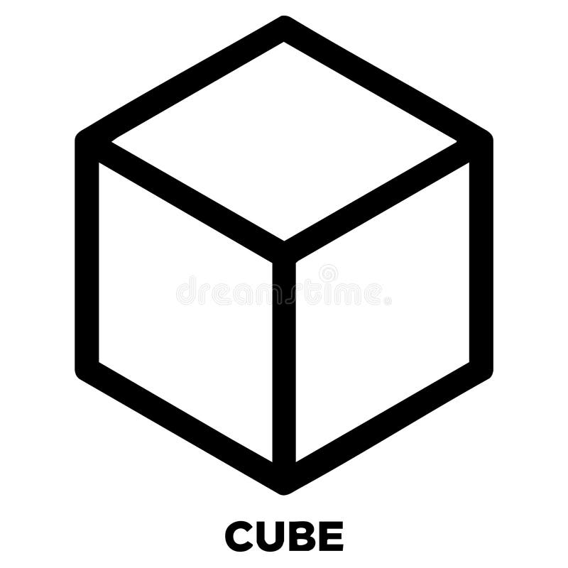3d Geometric Shape Cube Shape Icon Stock Vector - Illustration of brand ...