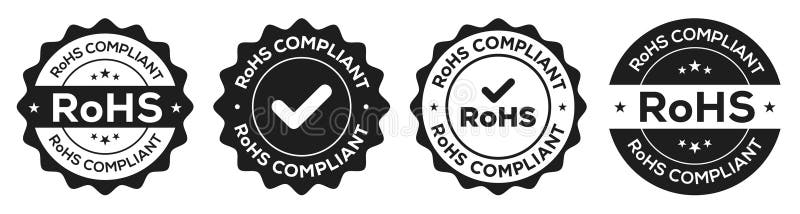 RoHS Compliant Stamp and Badge Vector Icons Set. Rohs Stamp Stock ...