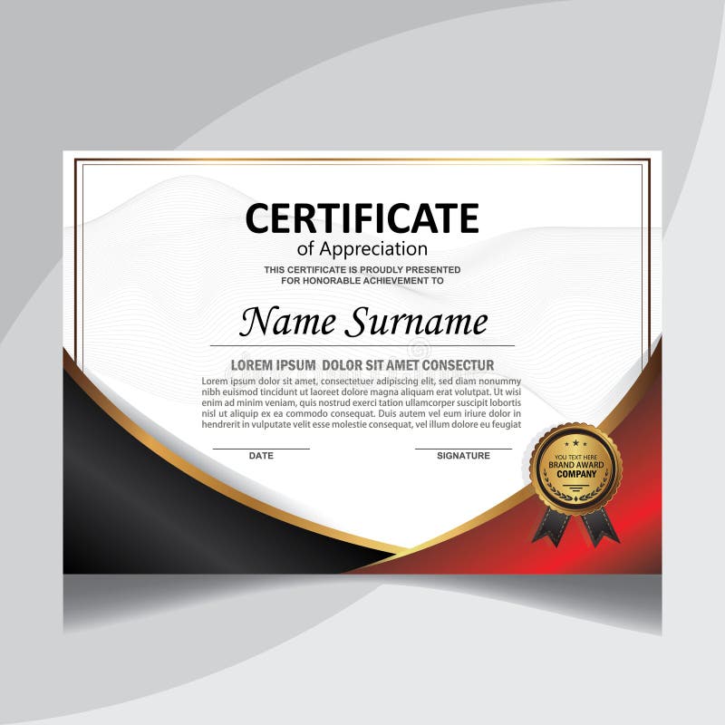 Elegant Luxury Certificate Template Stock Illustrations – 48,850 ...