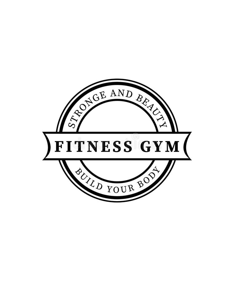 Vintage Retro Fitness Gym Logo , Emblem Black Fitness Gym Logo Design ...