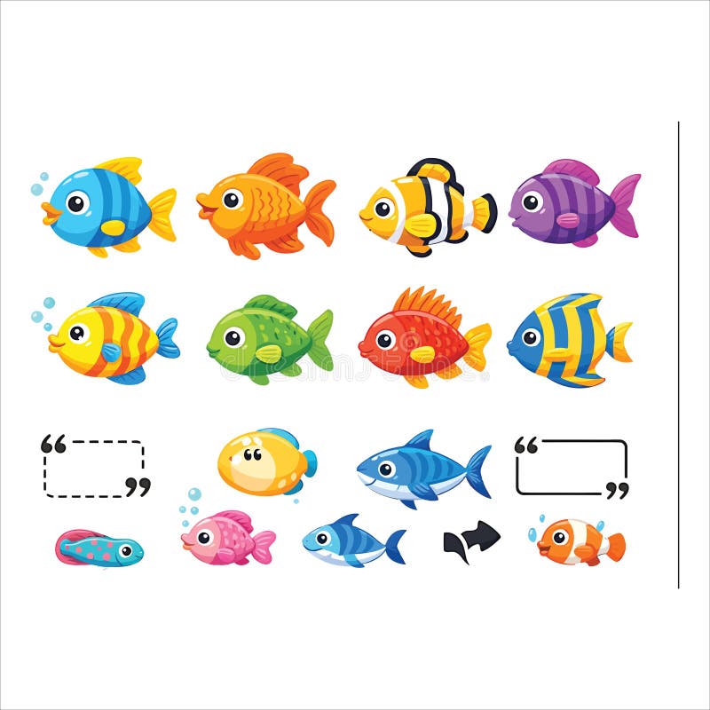 Font Fish Quotation Marks Stock Illustrations – 2 Font Fish Quotation ...