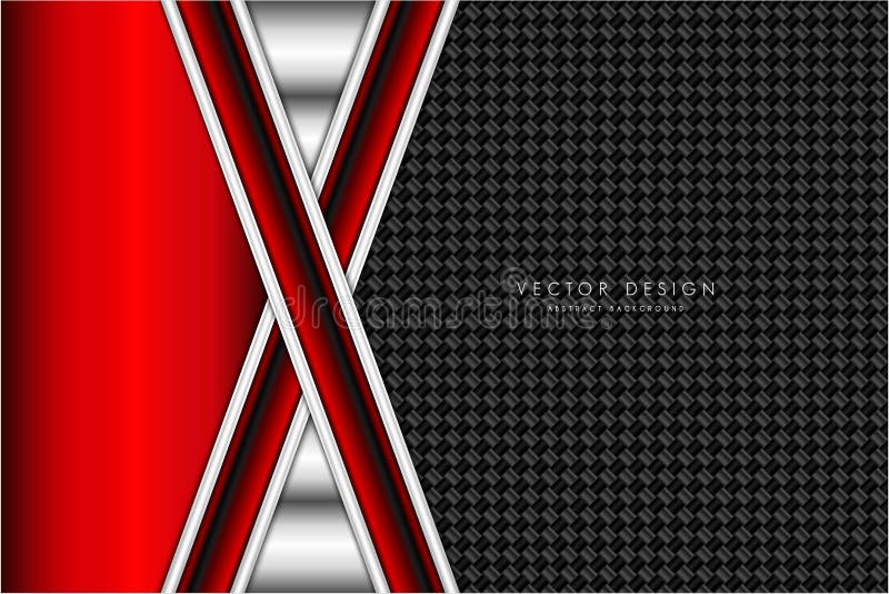 Abstract Background.Metallic of Red with Carbon Fiber.Dark Space Modern ...