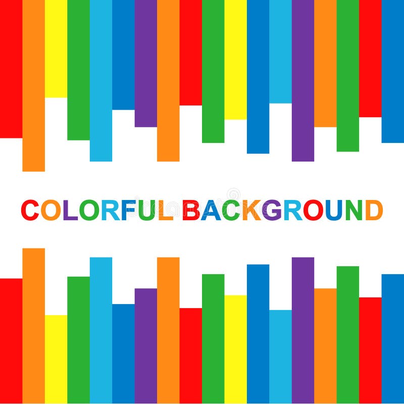 Abstract Colourful Background. Vector Colourful Spectrum Strips ...