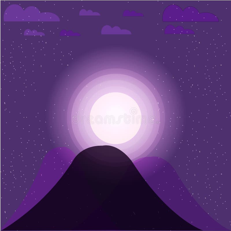 Abstract Moonlight or Night Vector Patterns Stock Vector - Illustration ...