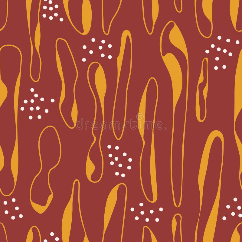 Abstract Shapes Seamless Pattern. Vector Illustration of Organic ...