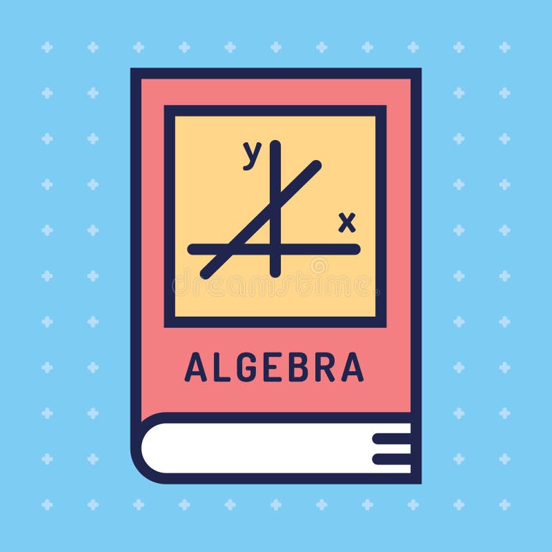 Algebra Textbook. Vector Illustration Decorative Design Stock Vector ...