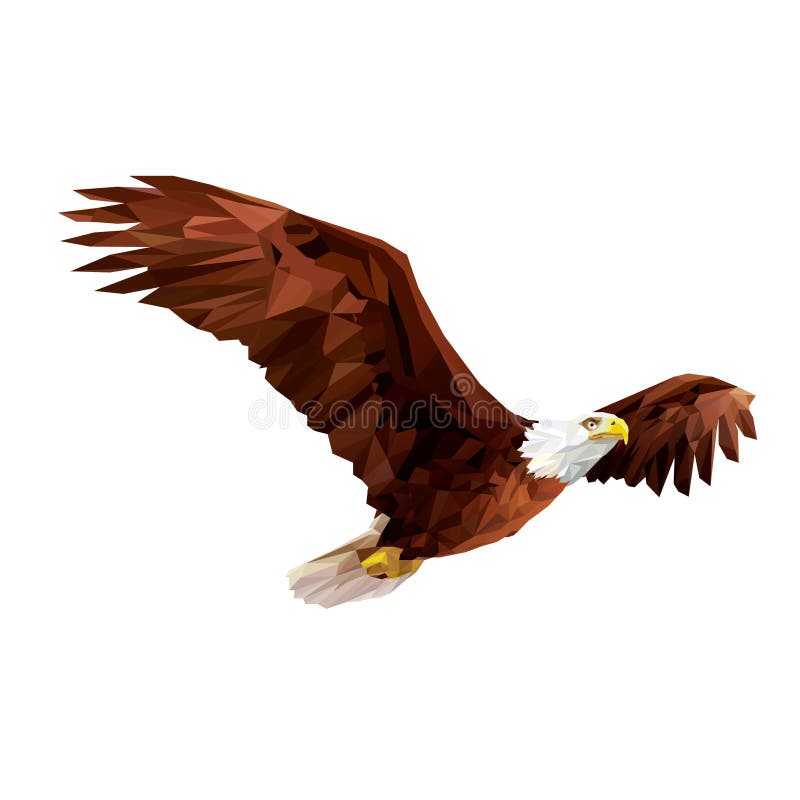 Geometric Polygon Eagle Stock Illustrations – 287 Geometric Polygon ...
