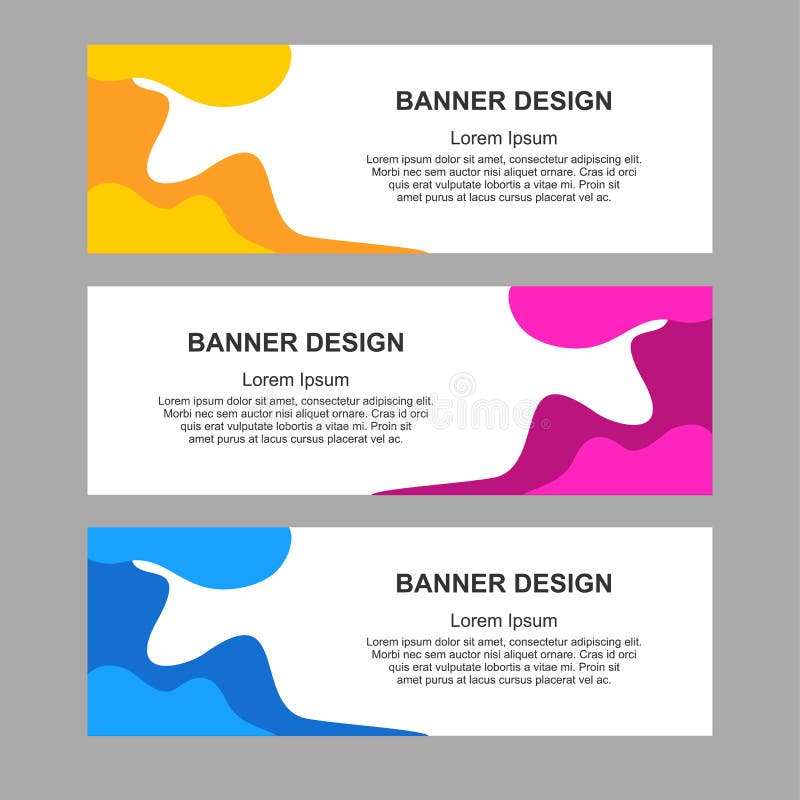 Banners Template Design Background Vector Stock Vector - Illustration ...