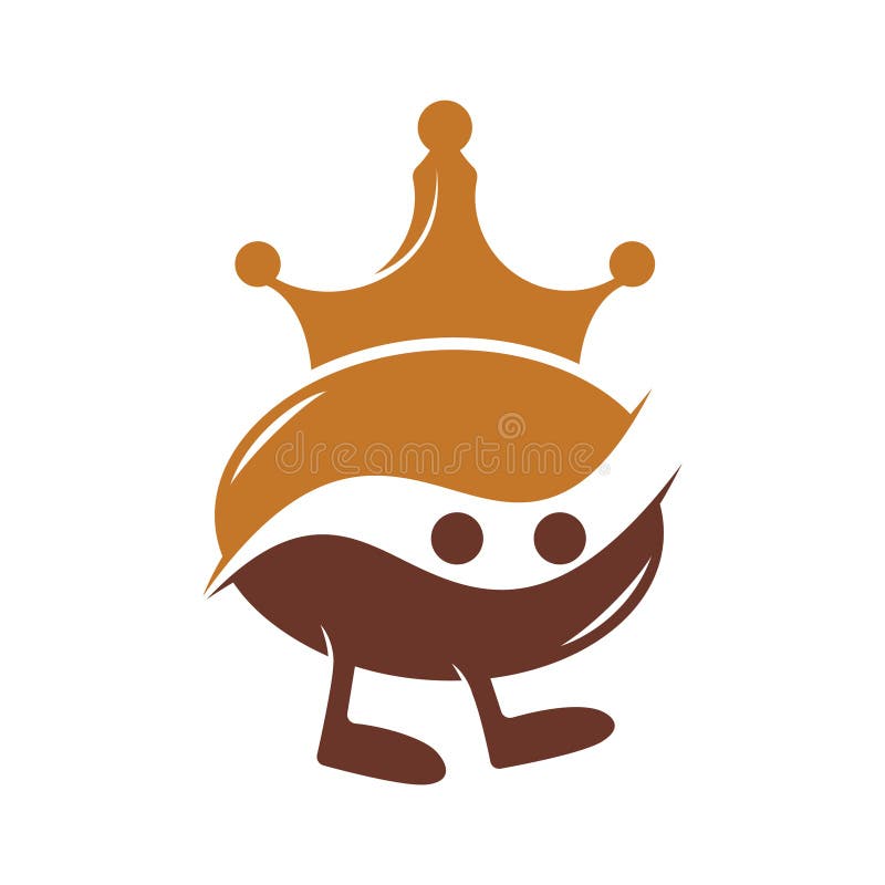 Bean Coffee Running Logo Design. Stock Illustration - Illustration of ...