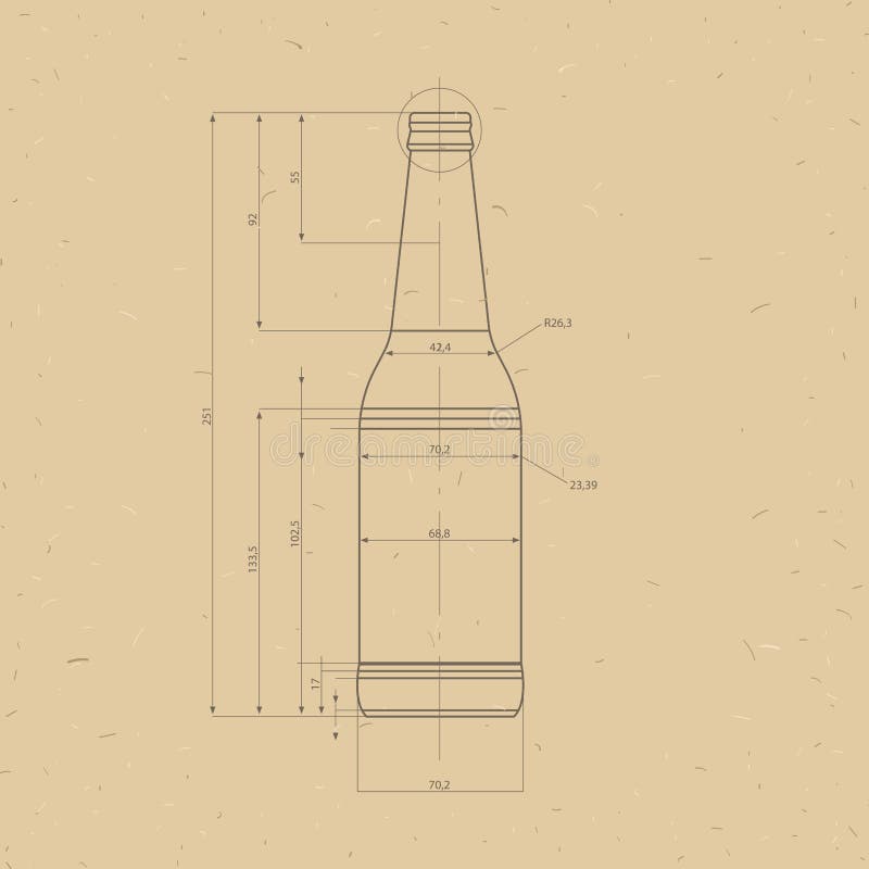 Blueprint Beer Bottle Stock Illustrations – 110 Blueprint Beer Bottle ...
