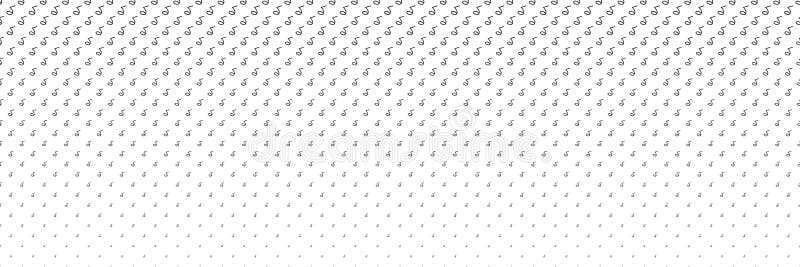 Blended Doodle Black Music Notes Line on White for Pattern and ...