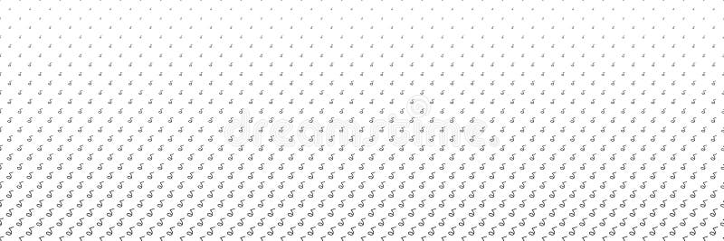 Blended Doodle Black Music Notes Line on White for Pattern and ...