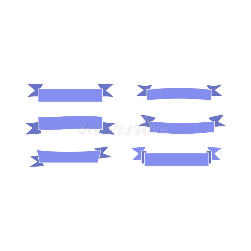 Blue Ribbon Vector Illustration. Stock Vector - Illustration of element ...