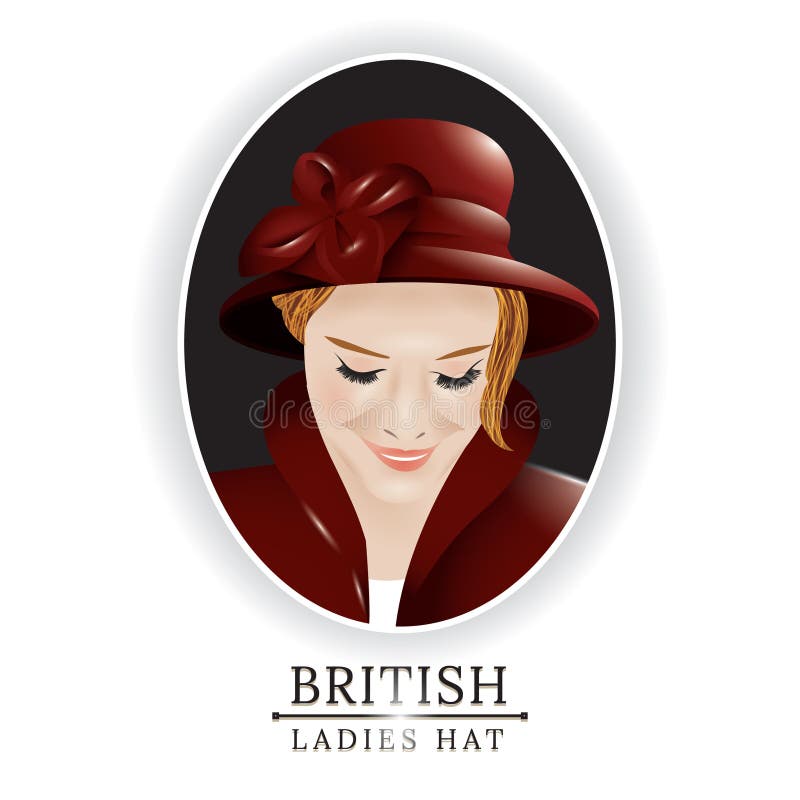 Print stock vector. Illustration of females, hats, woman - 187498645