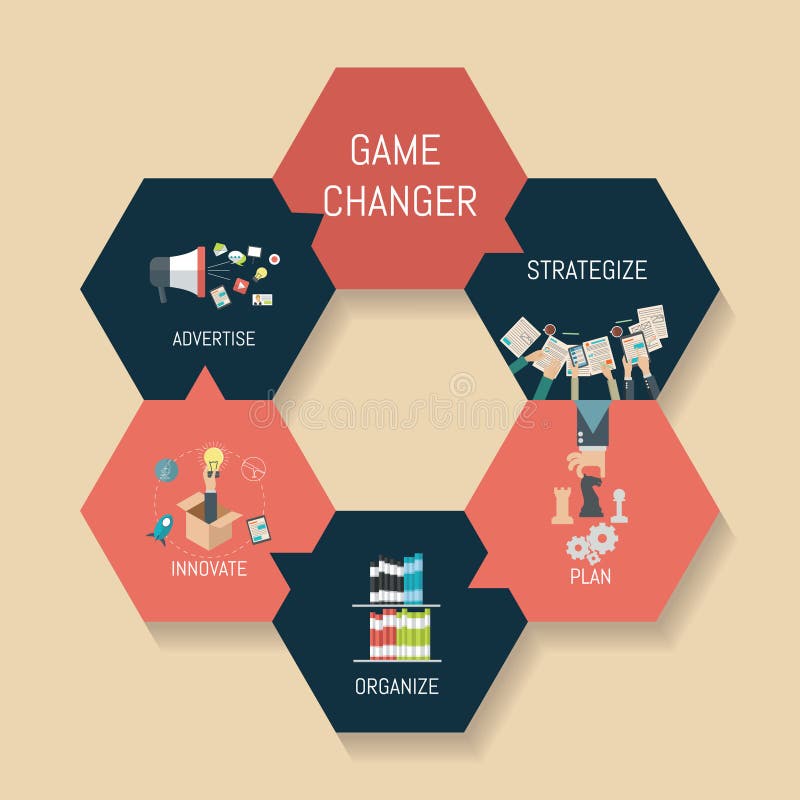 Game Changer. Vector Illustration Decorative Design Stock Vector ...