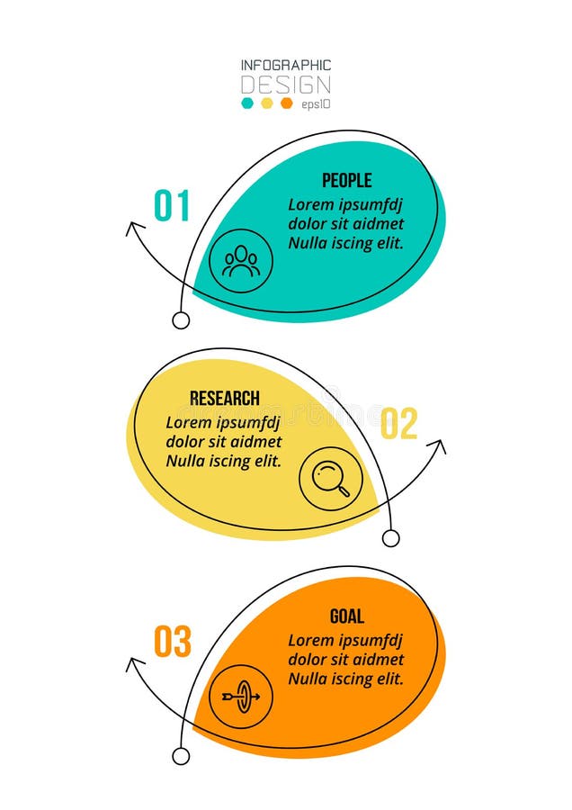 Business Work Flow Infographic Template Stock Vector - Illustration of ...