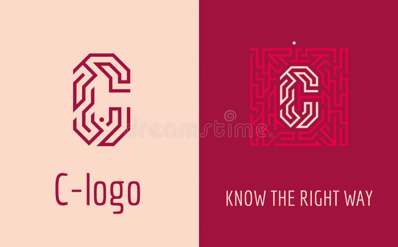 Maze Letter C Stock Illustrations – 83 Maze Letter C Stock ...