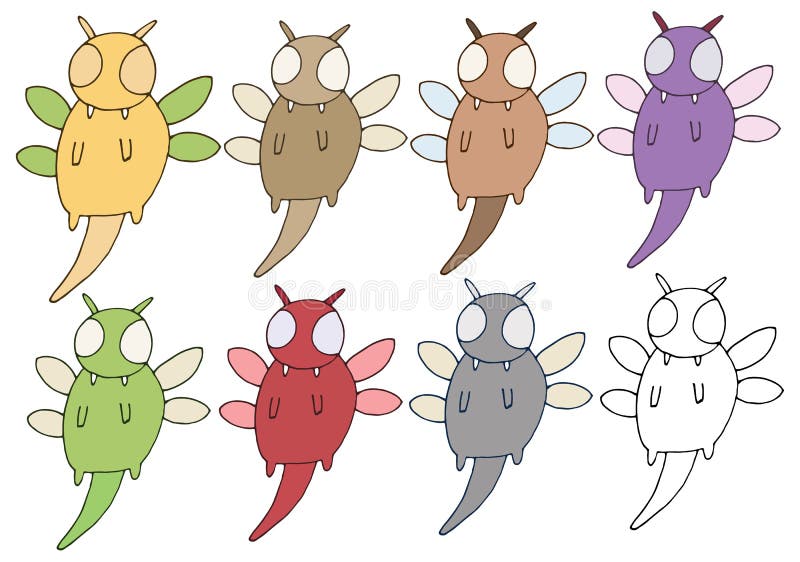 Print Cartoon Doodle Color Bug Logo Hand Draw Funny Monster Stock ... Print Cartoon Doodle Color Bug Logo Hand Draw Funny Monster Stock ...