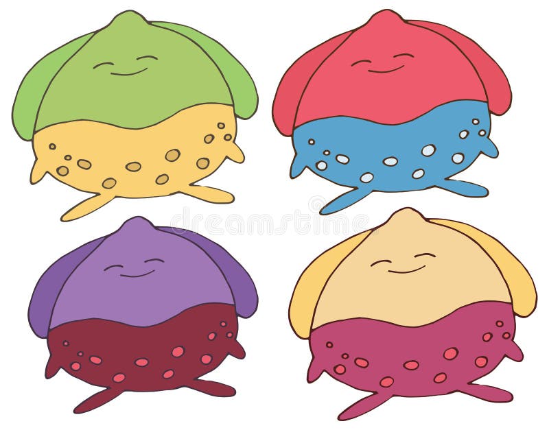 Print Cartoon Doodle Happy Monster Set Color Hand Draw Stock Vector ... Print Cartoon Doodle Happy Monster Set Color Hand Draw Stock Vector ...