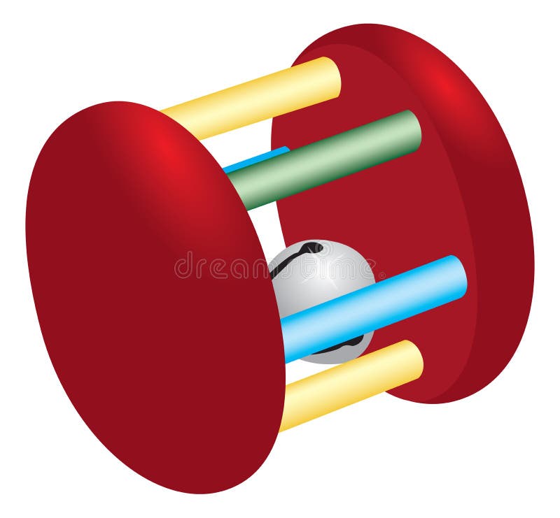 Bell Rattle Toy Stock Illustrations – 174 Bell Rattle Toy Stock ...
