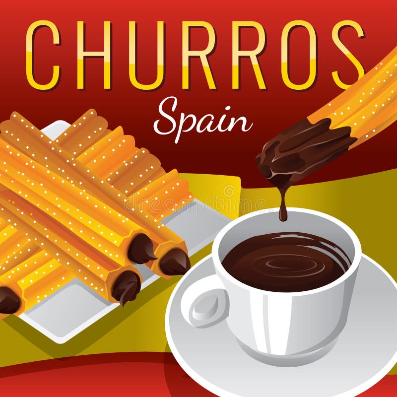 Churros. Vector Illustration Decorative Design Stock Vector ...