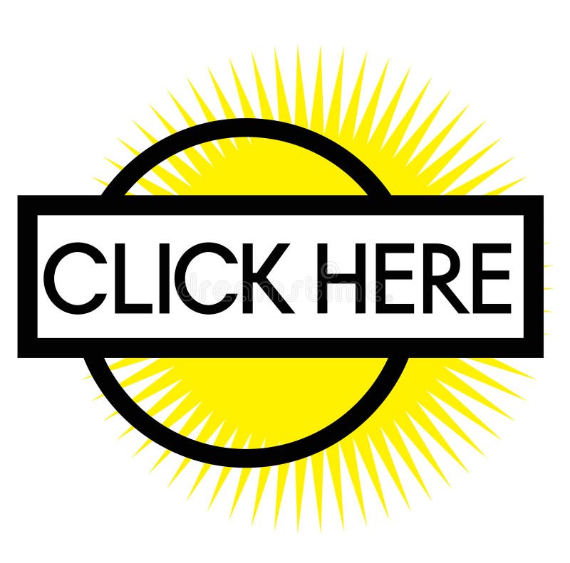 Click here stickers stock vector. Illustration of communication - 18467012