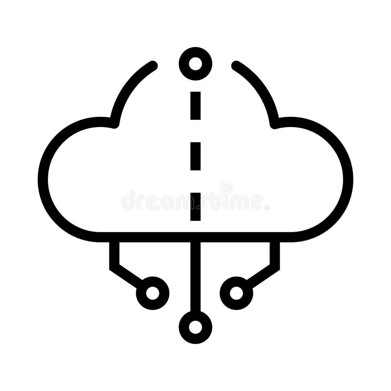 Cloud Iot Icon. Cloud Technology. Internet Network. Internet of Things ...
