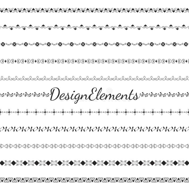 Collection of Divider Design Element Vectors Stock Vector ...