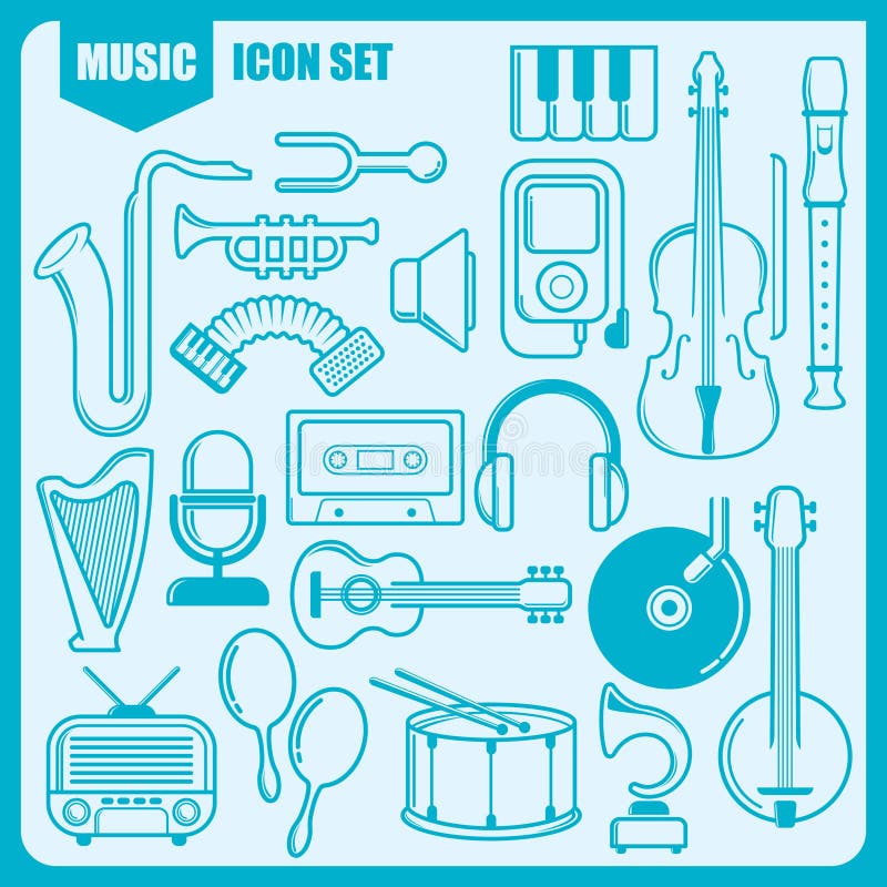 Print stock illustration. Illustration of saxophones - 186844152