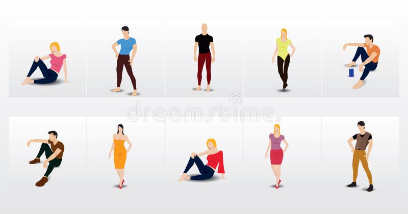 Different Posses Stock Illustrations – 45 Different Posses Stock ...