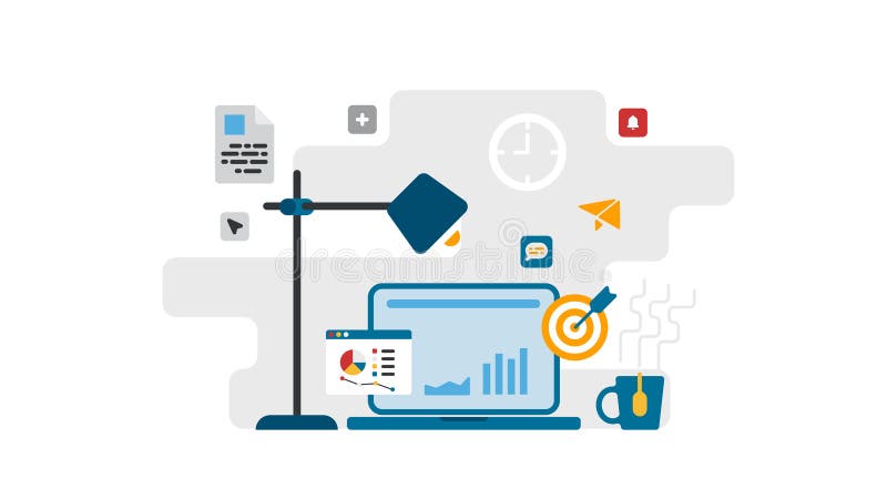 Concept of Business Workflow Process Stock Vector - Illustration of ...