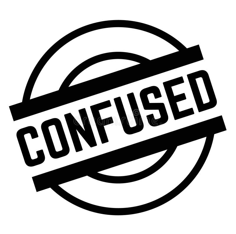 I am Confused. Print, Logo, Charackter, Line Art Stock Illustration ...