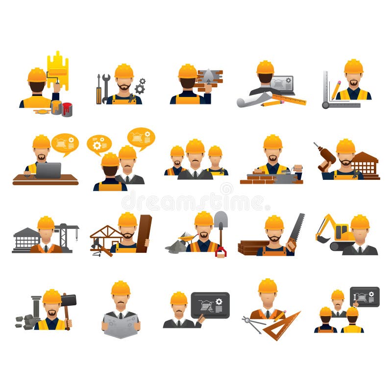 Print stock illustration. Illustration of builder, guys - 185029553