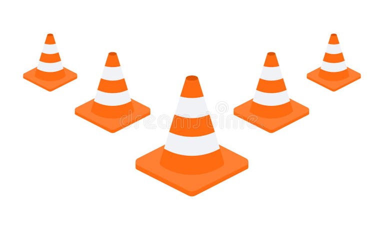 Construction or Road Orange Cone. Repair or Traffic Cone. Warning ...