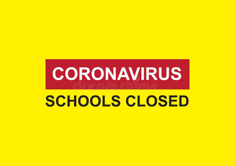 Coronavirus: Schools Closed Vector Illustration Stock Vector ...