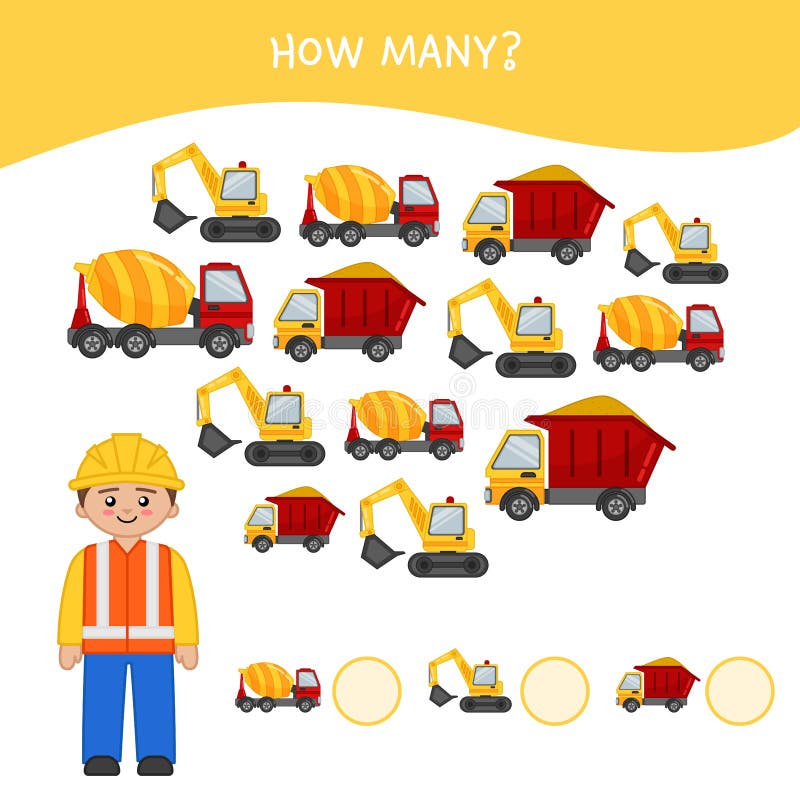 Kids educational game stock vector. Illustration of count - 133751279