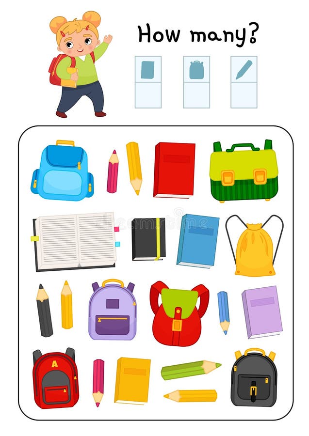 Kids educational game stock vector. Illustration of application - 233363523