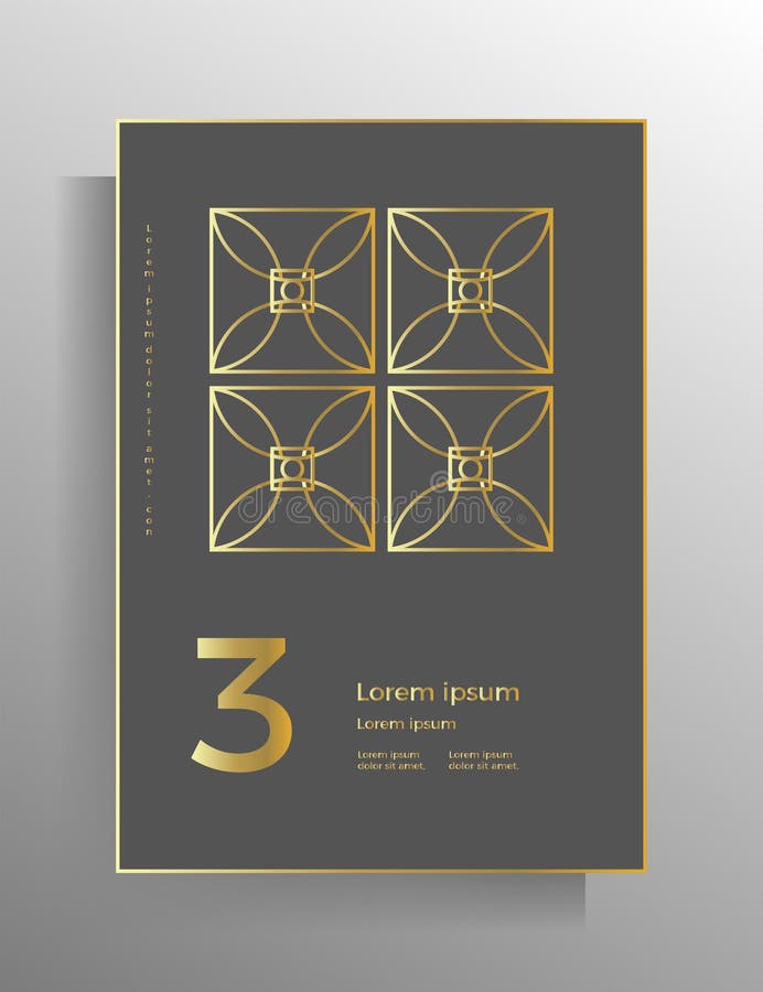 Cover in geometric style. stock illustration. Illustration of journal ...