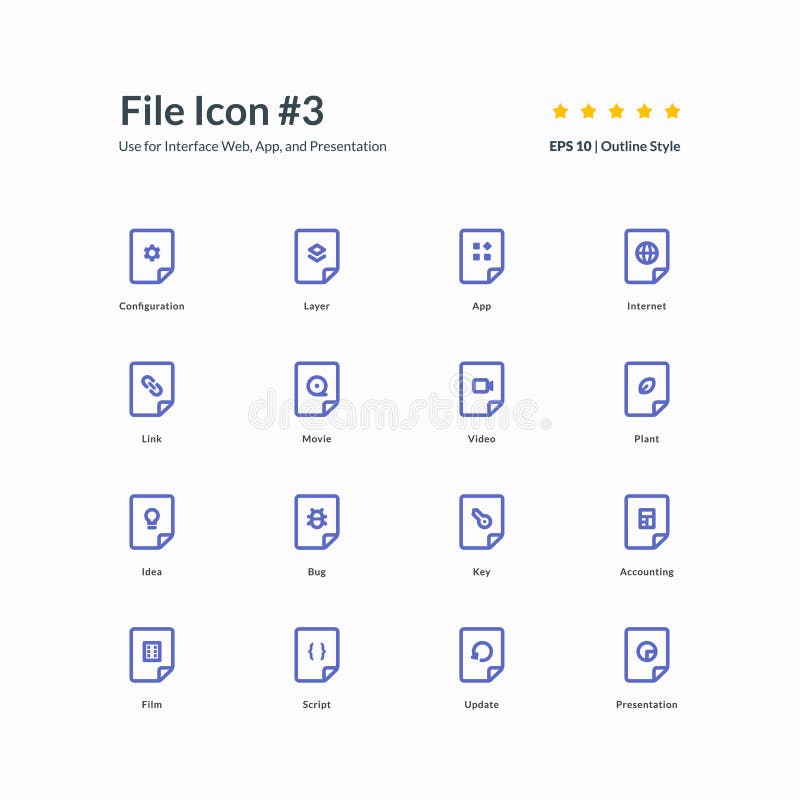 Create New File App Icon Set Interface Part 3 Vector Graphic Design ...