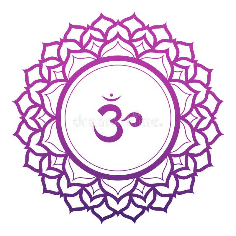 A Crown Chakra Vector Illustration Stock Illustration - Illustration of ...