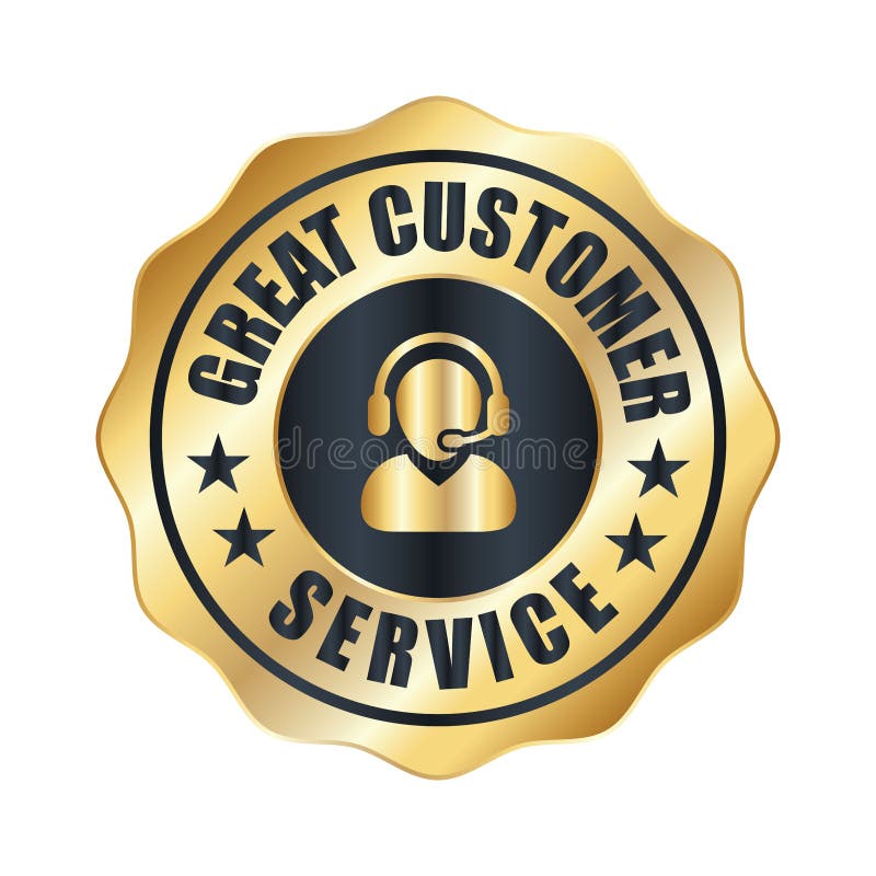 Customer Services Trust Badge and Vector Design Stock Vector ...