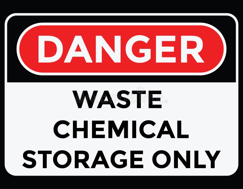 Danger, waste chemical stock illustration. Illustration of work - 264438472