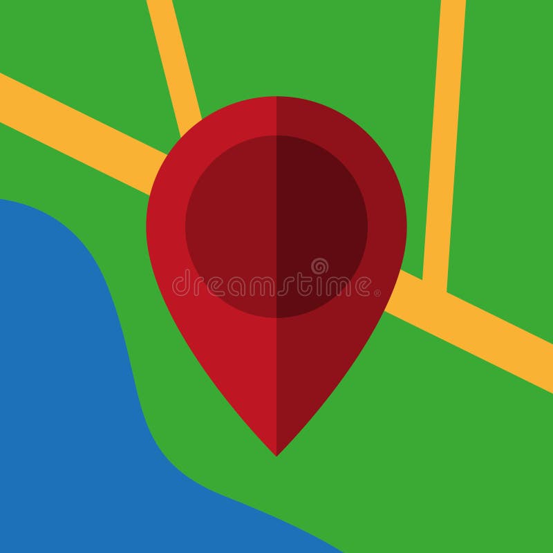 Sign location on the map. stock vector. Illustration of world - 106734737