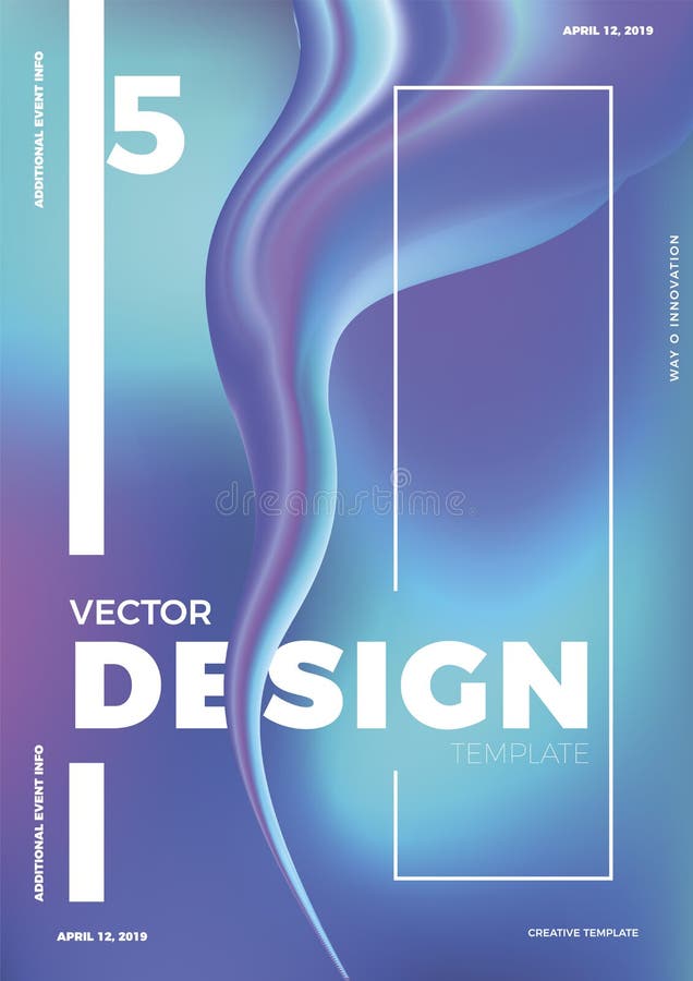 Event Poster Design Template. A4 Format. Vector Stock Illustration ...