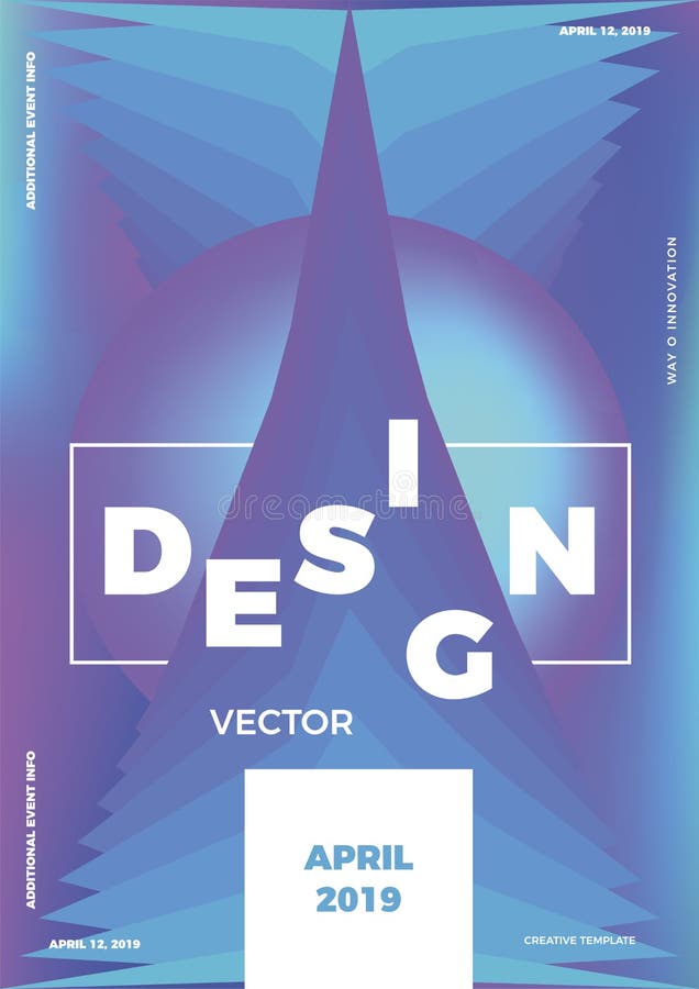 Design Template for Event Poster, Flyer, Cover. Stock Illustration ...