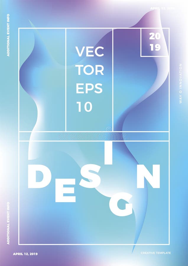 Design Template for Event Poster, Flyer, Cover. Stock Illustration ...