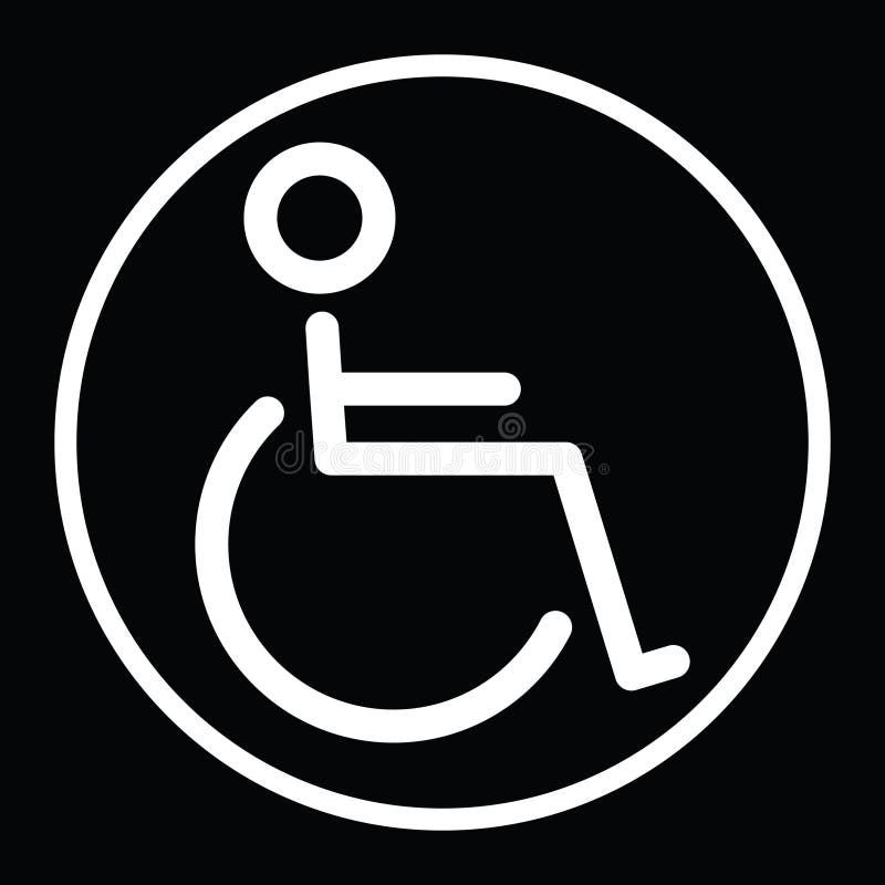 Disabled icon stock vector. Illustration of vector, medicals - 362733309
