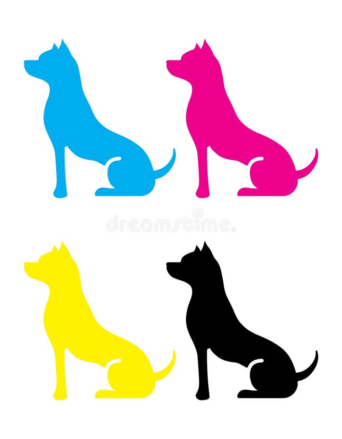 Dog icon set stock vector. Illustration of silhouette - 265389572